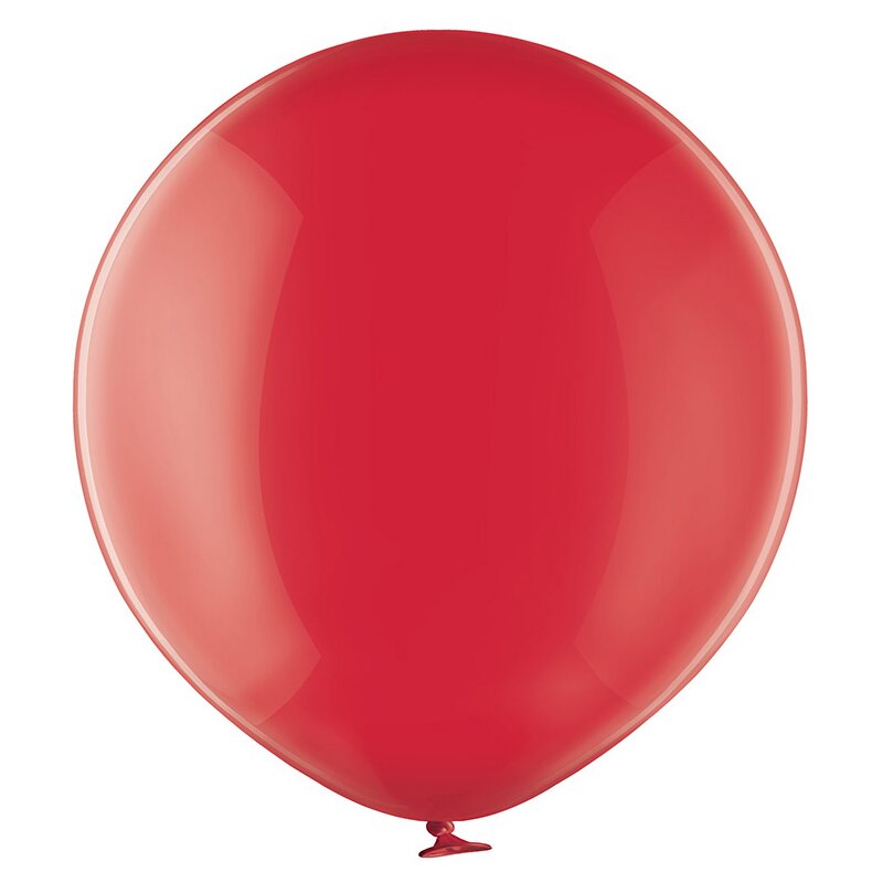 Luftballon Rot-Königsrot Kristall ø60cm Belbal